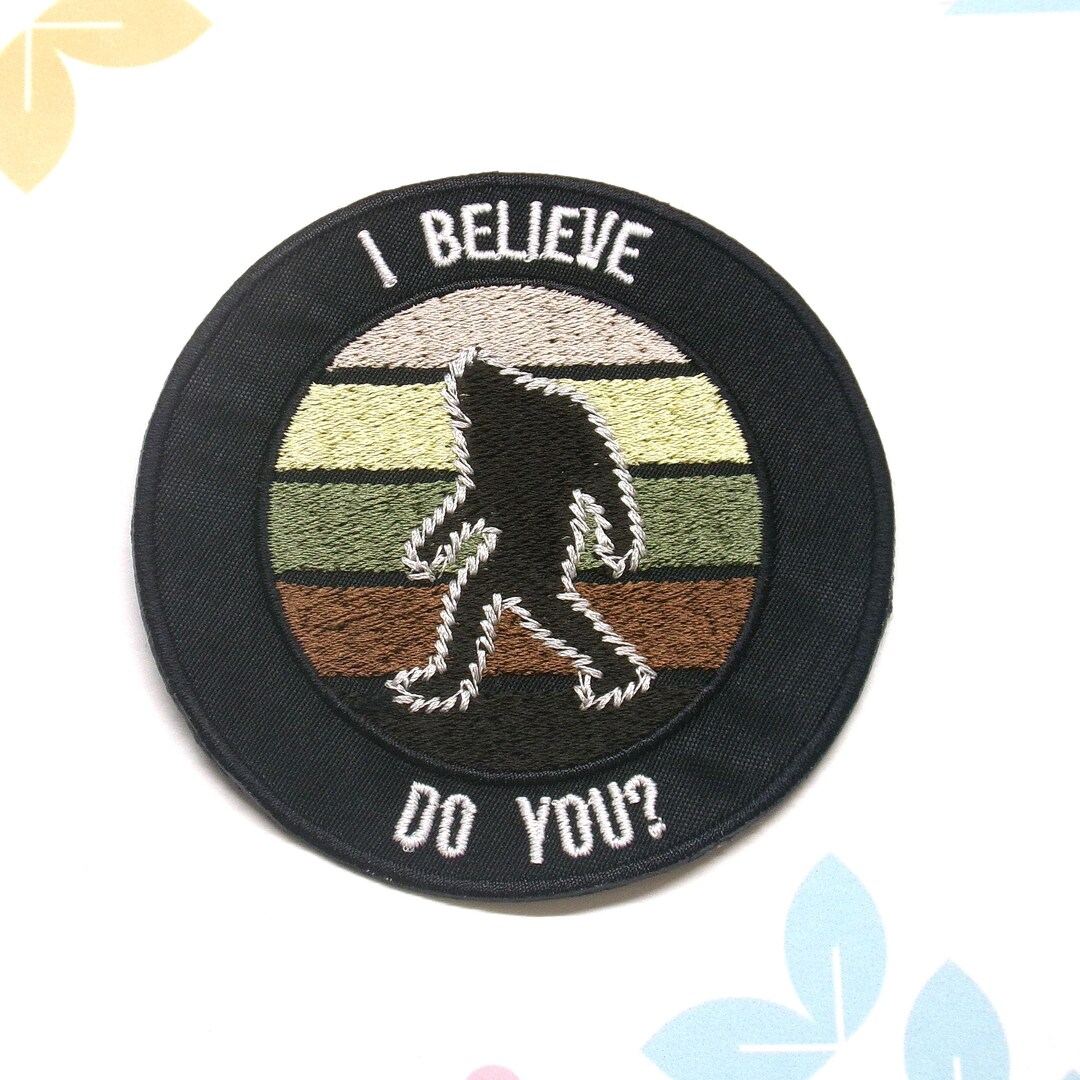 Custom Name Patch "your Text" Bigfoot Patch Embroidered Iron-on ...