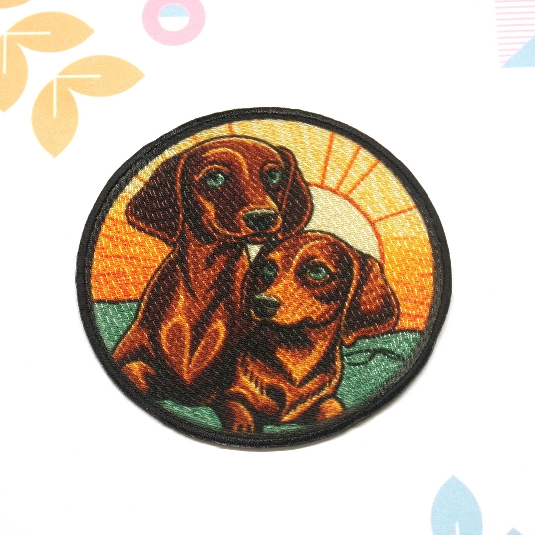 Dachshund Dog Patch/iron-on Animal Badge/decorative Patch/dog Lover ...