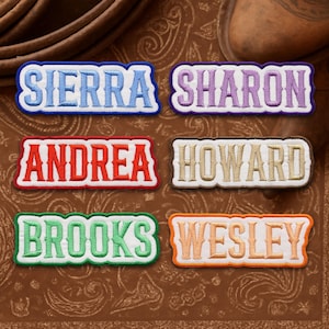 Custom Name Patch – Personalized Embroidered Name & Team Name Patches ...