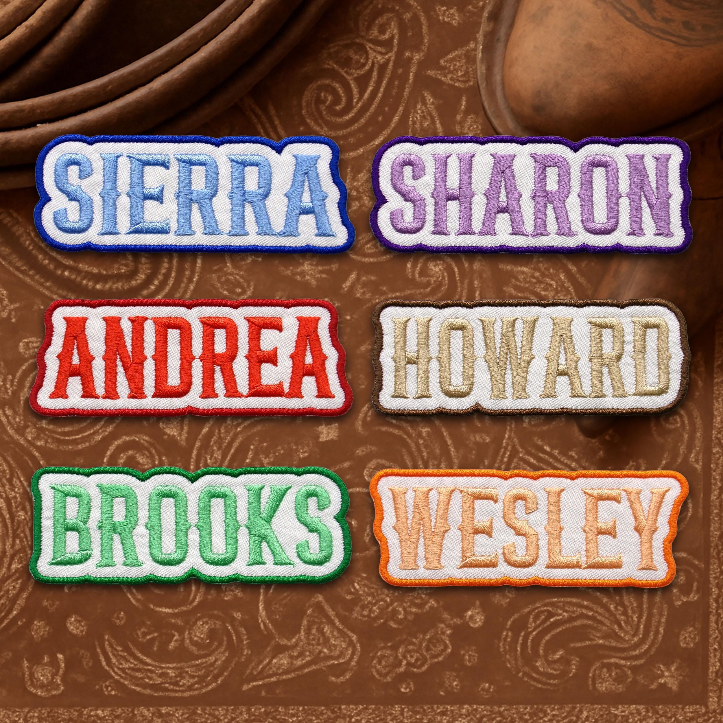 Custom Name Patch – Personalized Embroidered Name & Team Name Patches ...