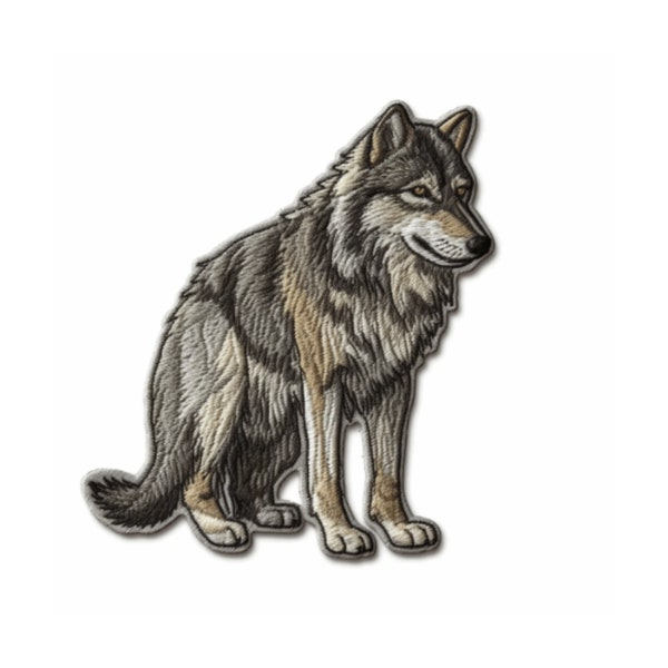 Wolf Applique - Etsy