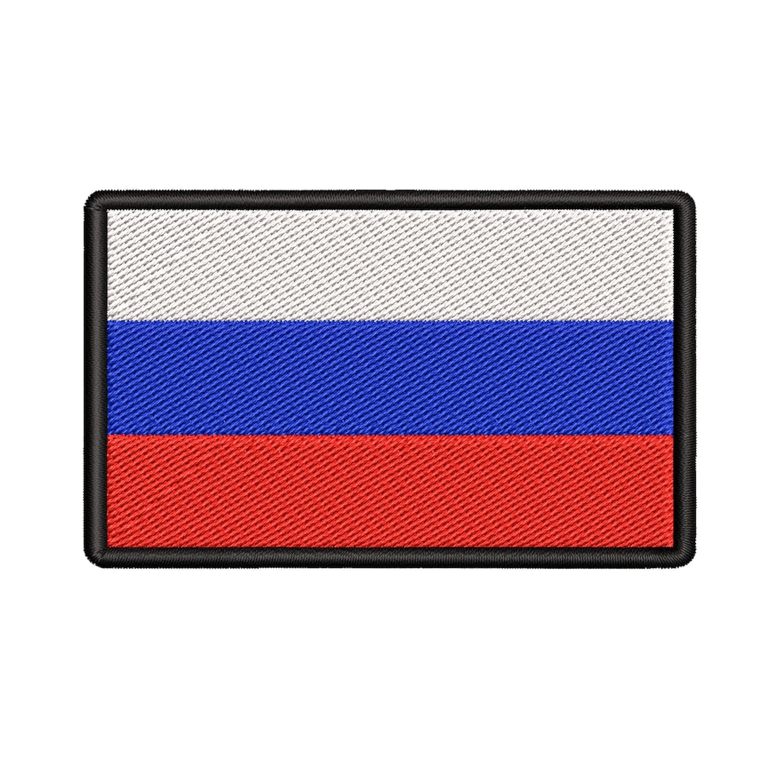 Russia Flag Patch Embroidered Iron-on/sew-on Applique Clothing Vest ...