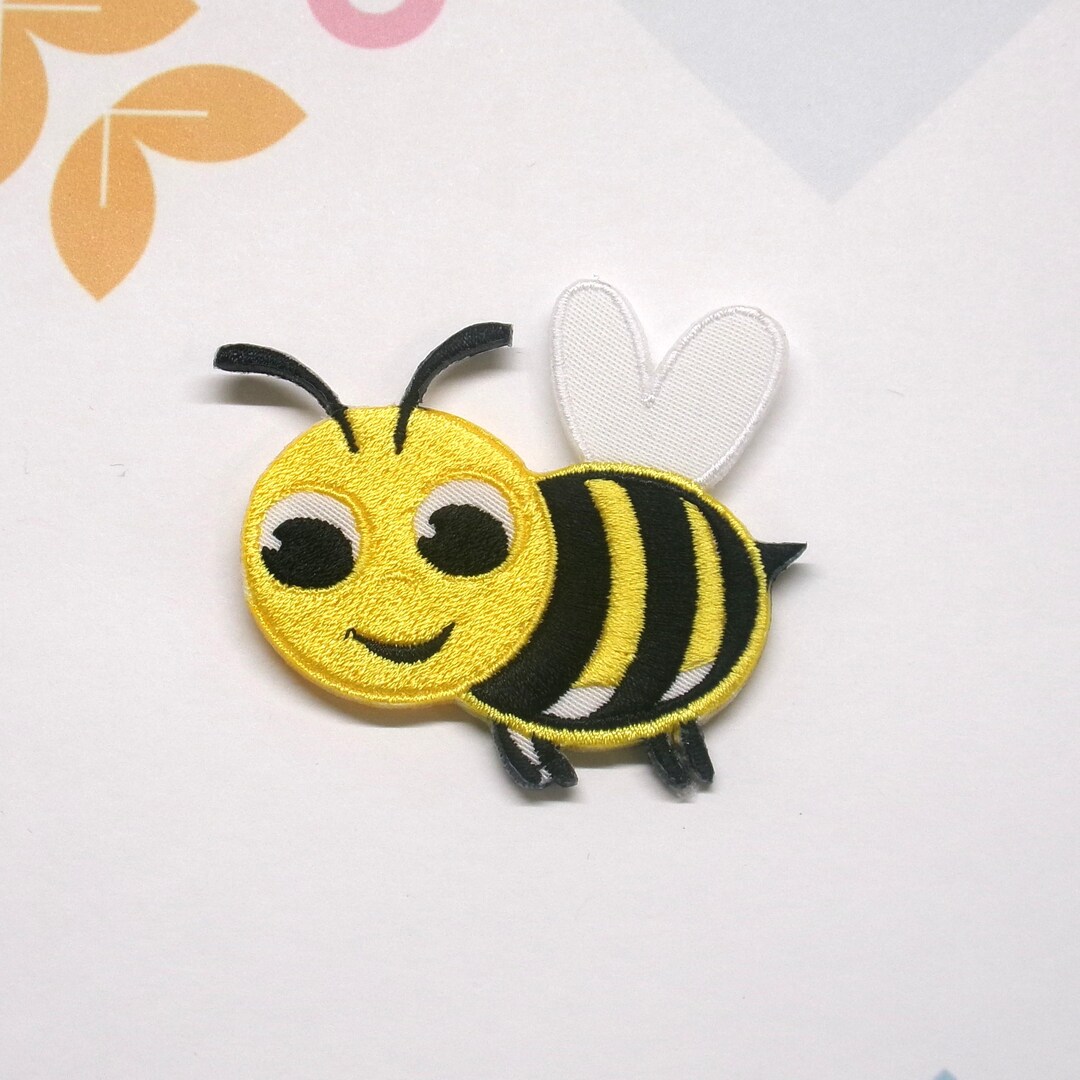 Cute Bumble Bee Patch Embroidered DIY Iron-on/sew-on Applique Vest ...