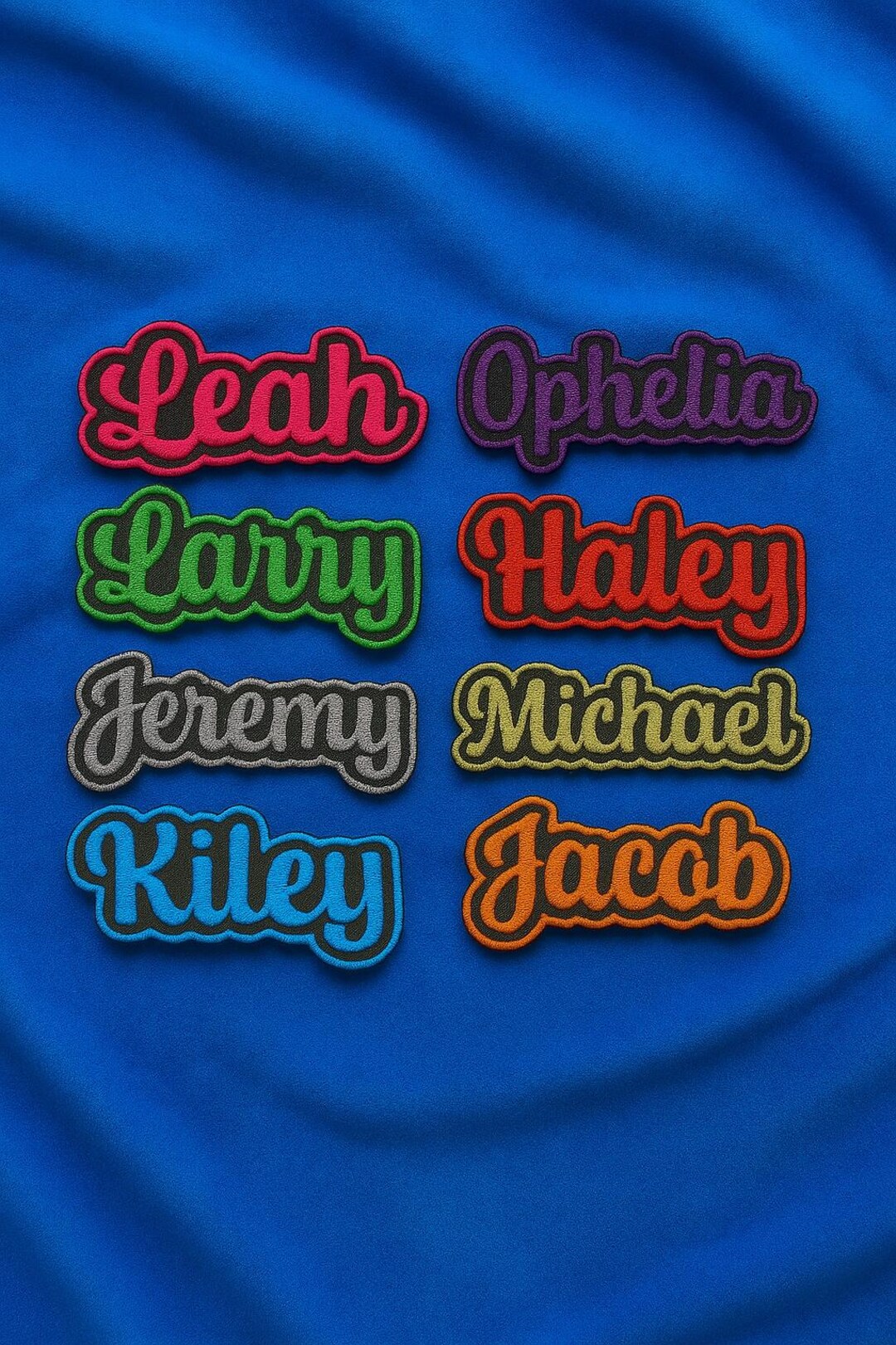 Personalized Name Patch Embroidered, Custom Text Patches Embroidered ...