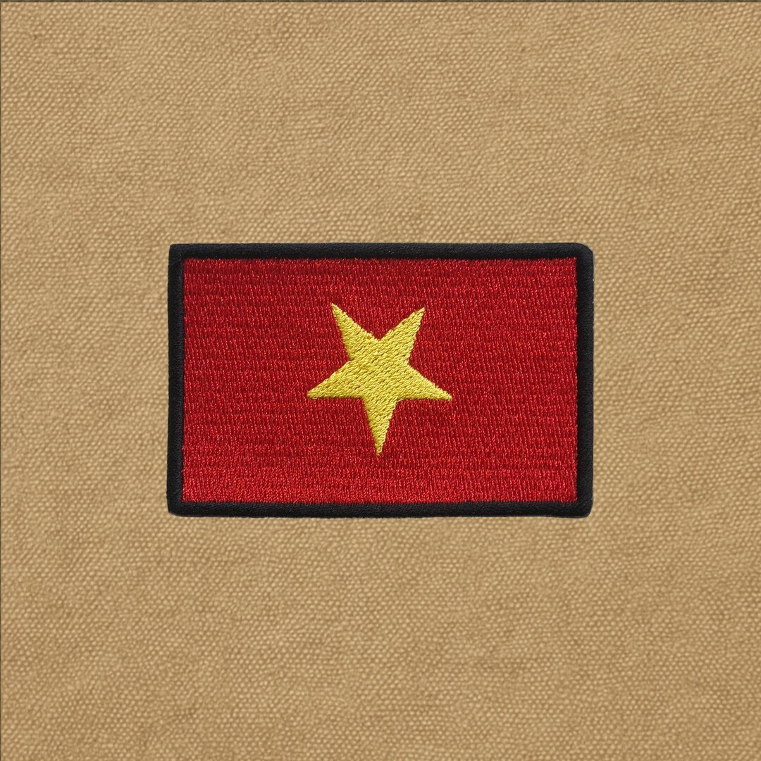 Vietnam Flag Patch: Embroidered National Emblem - Iron-on or Sew-on ...
