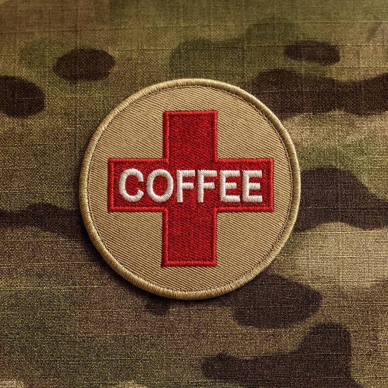 Coffee Military Patch - Etsy