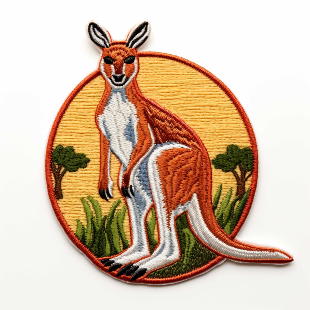 Kangaroo Patch Iron-on/sew-on Applique for Backpack Clothing Vest Bag ...