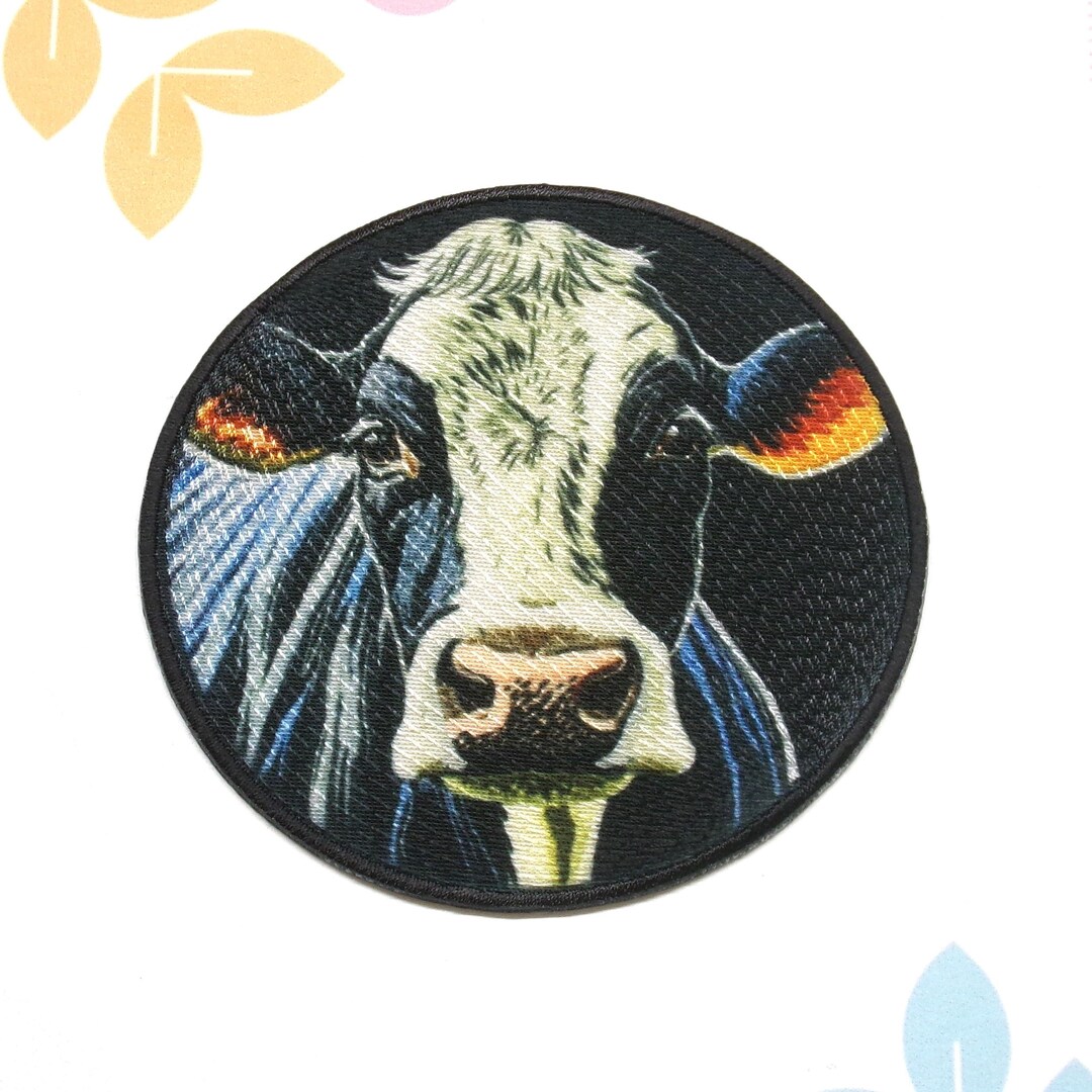 Iron-on Cow Patch/farm Badge/animal Badge/decorative Patch/sew-on ...