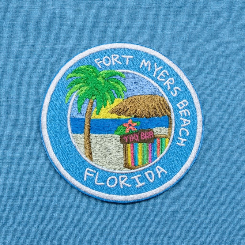 Beach Theme Iron on Badge - Etsy
