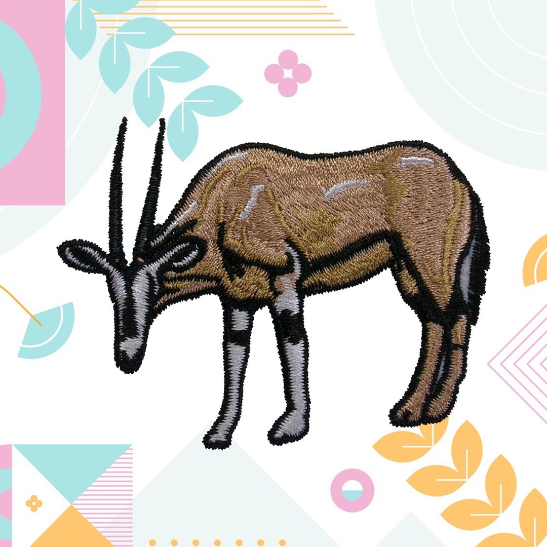Antelope Patch/3"x2.5" Iron-on Wild Animal Badge/decorative Patch ...