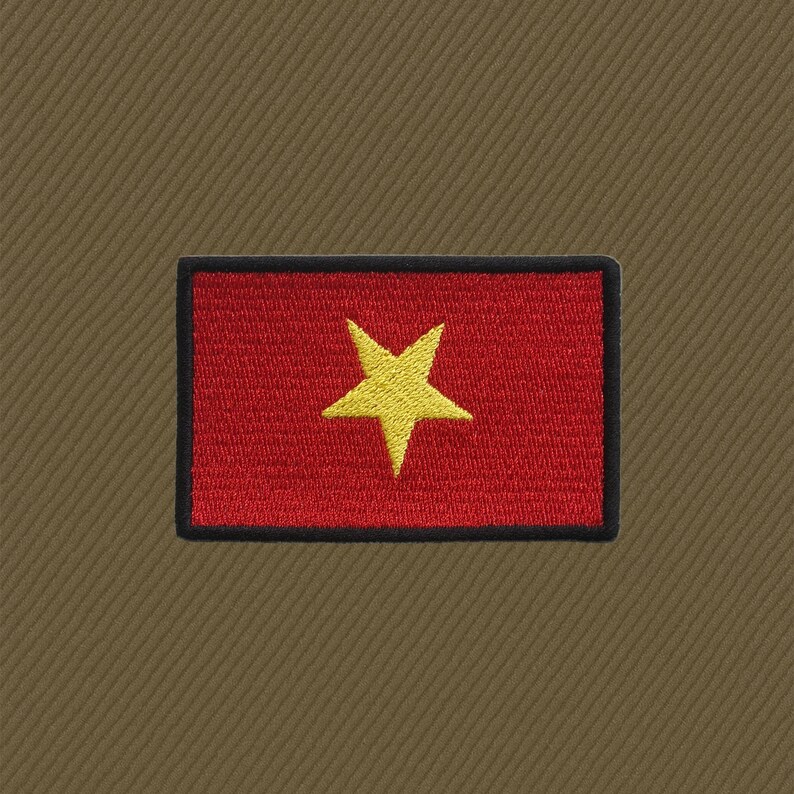 Vietnam Flag Patch: Embroidered National Emblem - Iron-on or Sew-on ...