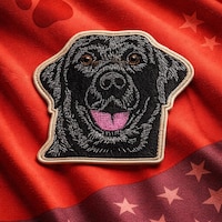 Labrador Retriever Dog Face Laser-cut, Pre-fused, Pre-cut Applique - Etsy