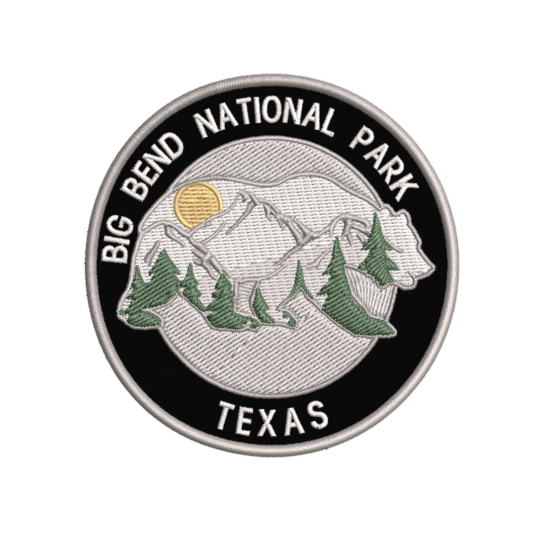 Big Bend National Park Texas Embroidered Patch Iron on / Sew-on Custom ...