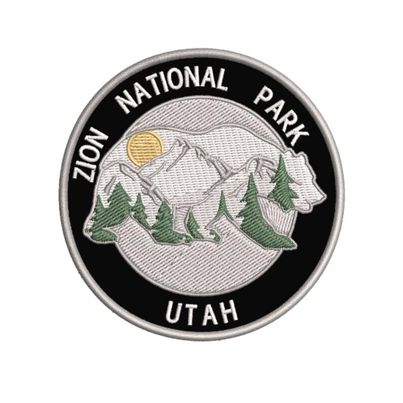 Zion National Park Embroidered Patch DIY Iron-on/sew-on Nature Badge ...