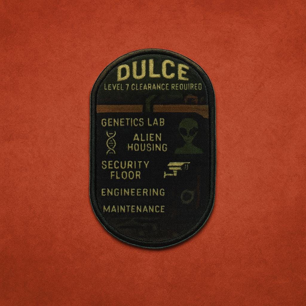 Dulce Base Deep Underground Patch/ufo Patch/iron-on Patch/paranormal ...