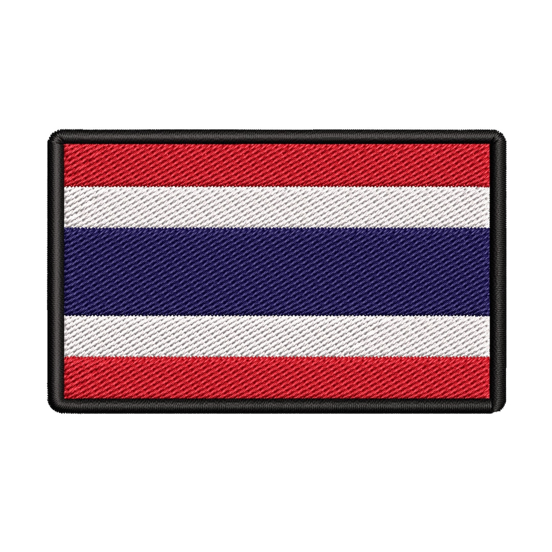 Thailand Flag Patch Embroidered Iron-on/sew-on Applique Clothing Vest Jacket Military Gear ...