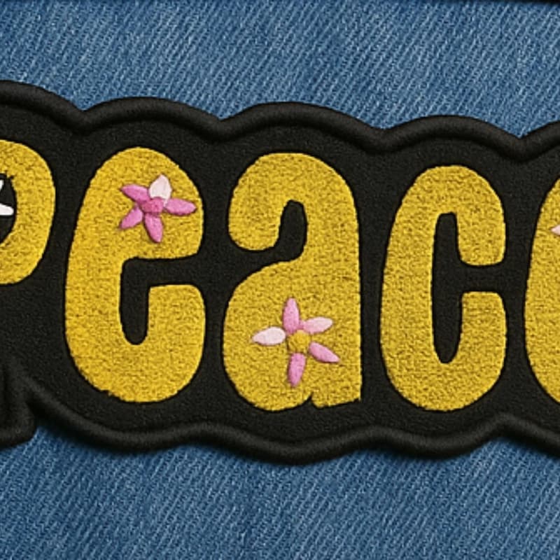 Peace Love Happy Patch - Etsy