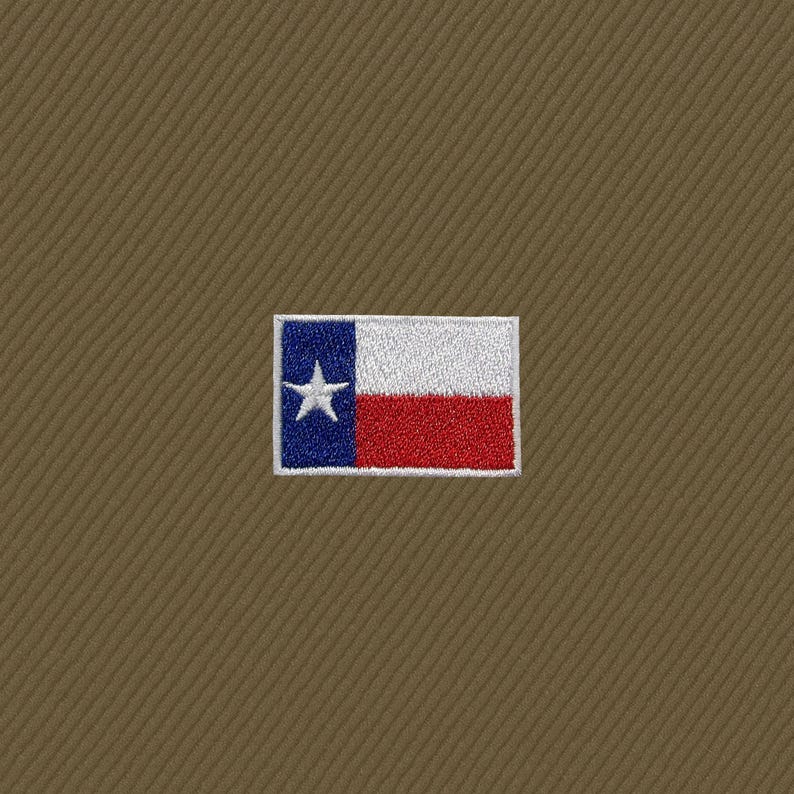 Texas State Flag Patch - Veteran Made Lone Star Republic Emblem - Iron ...