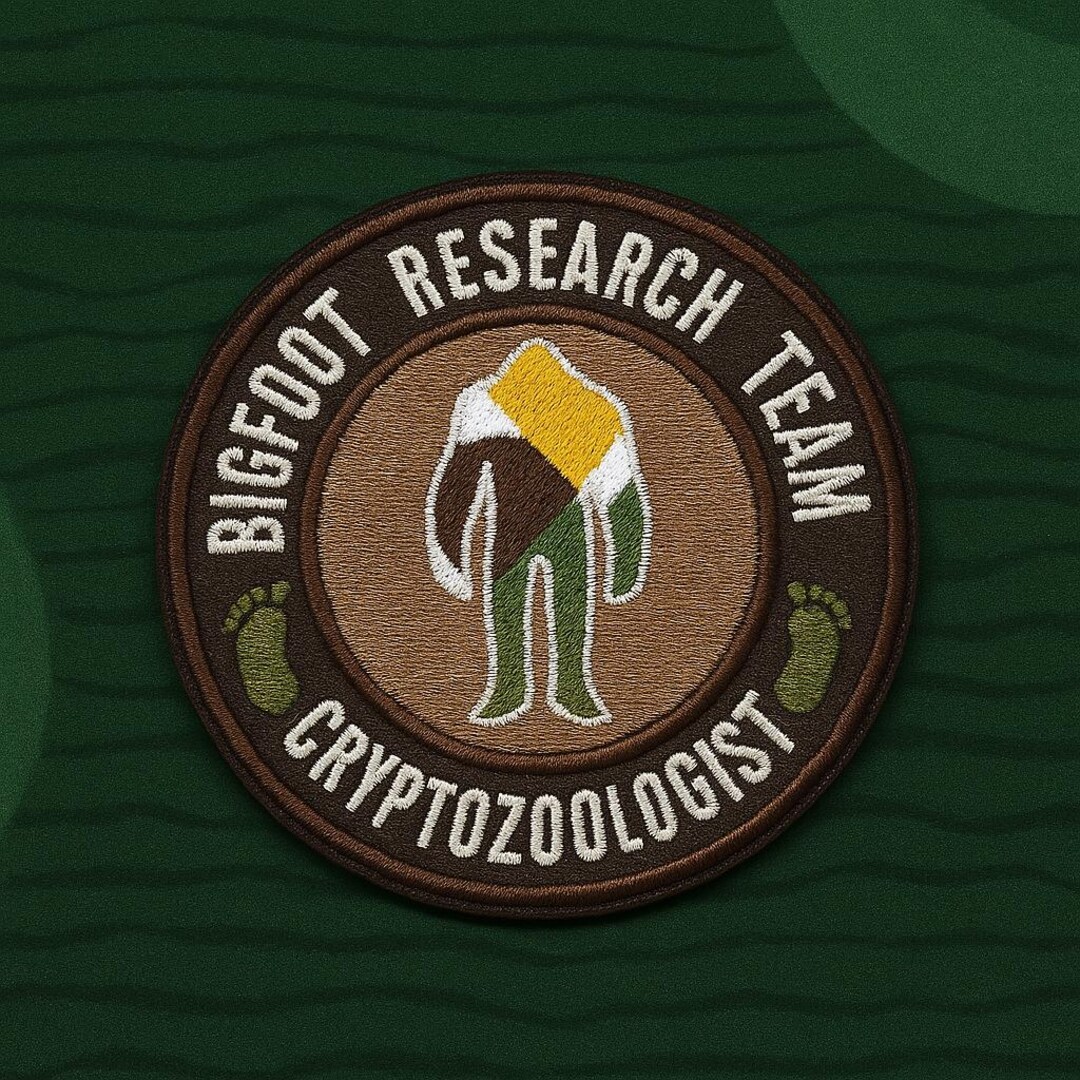 Bigfoot Research Team Patch/iron-on Patch/cryptid Badge/sasquatch Patch ...