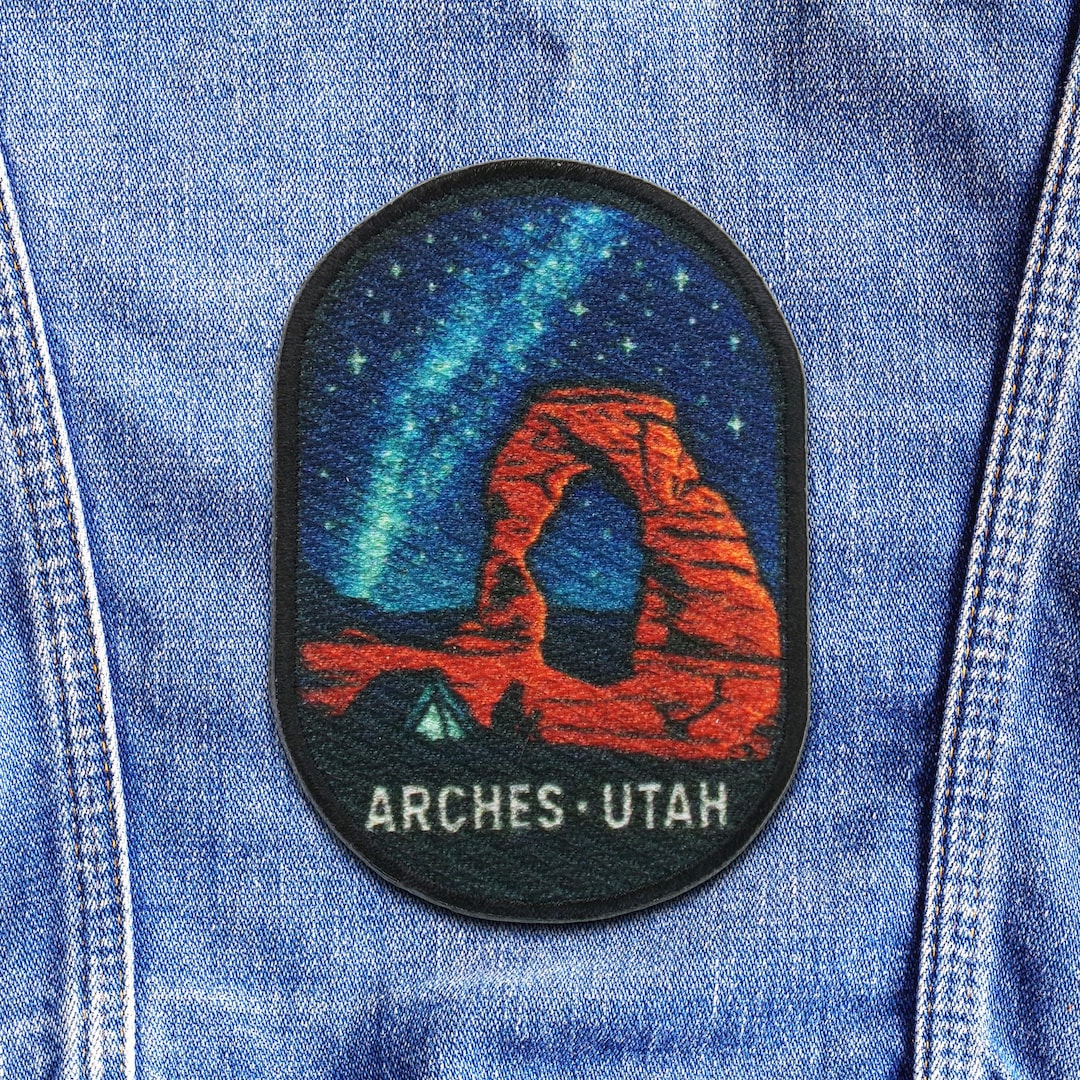 Iron-on Arches Park Patch/nature Badge/sew-on Applique for Vest ...
