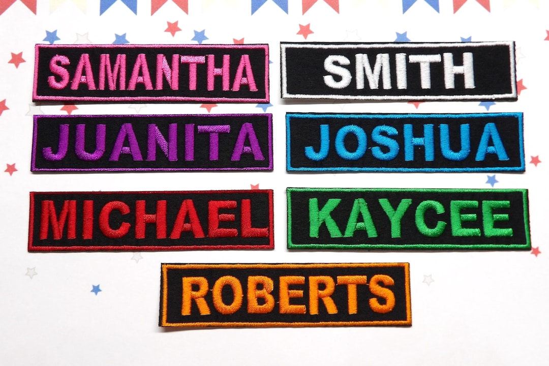 Versatile Name Patch Custom "your Name" Personalized Name Tag ...