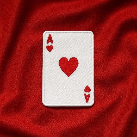 Black And Red Ace Of Hearts