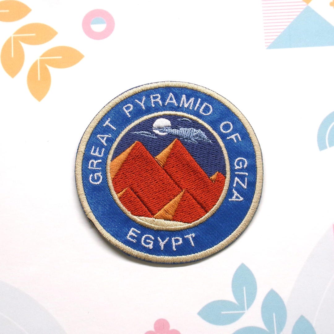 Giza Pyramids Patch/iron-on Patch/egyptian Patch/egypt Badge/ancient ...