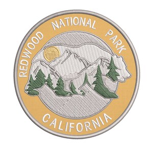 Redwood National Park California Embroidered Patch Iron-on/sew-on ...