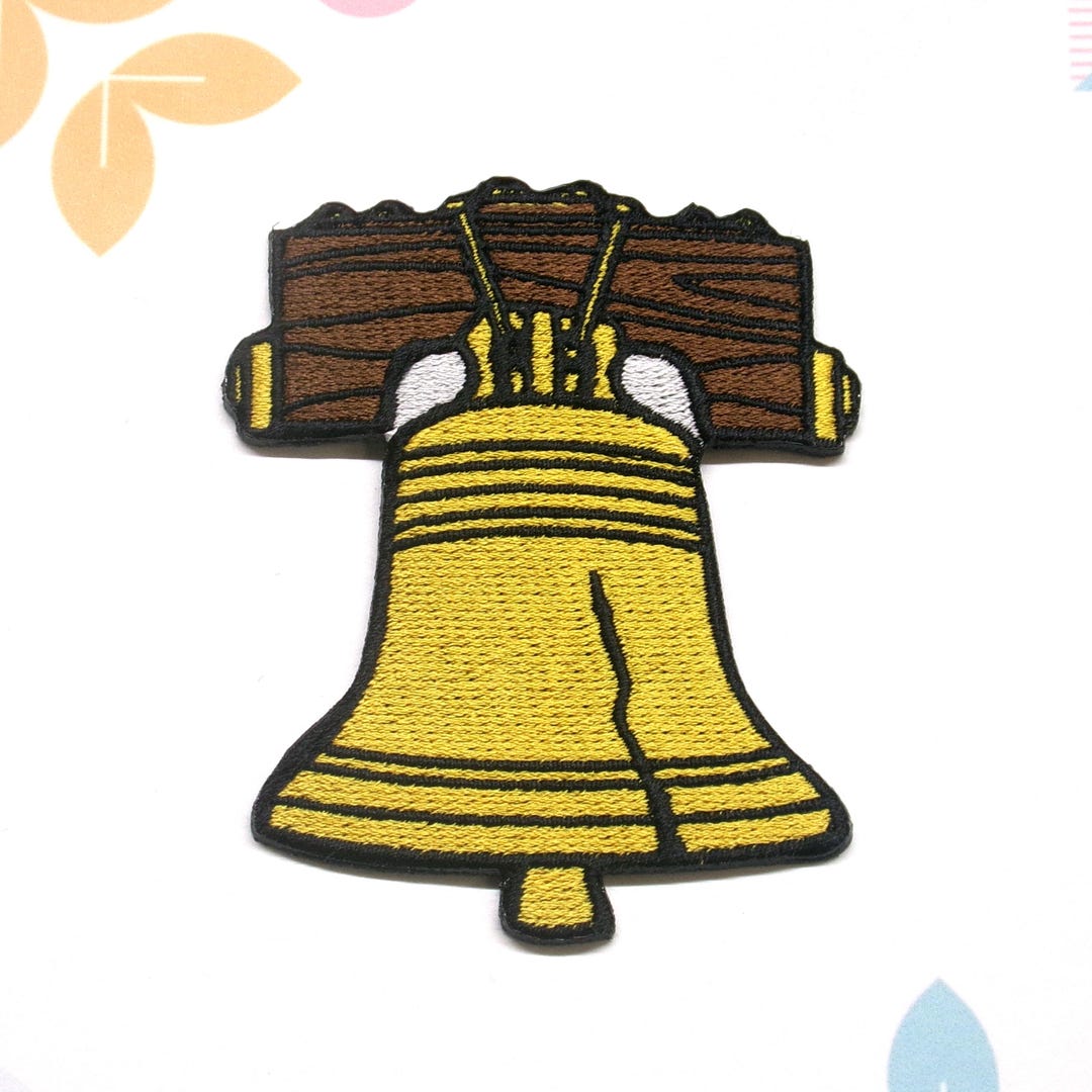 Liberty Bell Patch Embroidered Iron-on USA History Badge for Jackets ...