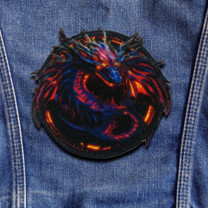 Dragon Applique Patch - Etsy