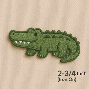 Crocodile Applique Patch - Zookeeper Zoologist Animal Badge 2-3/4 ...