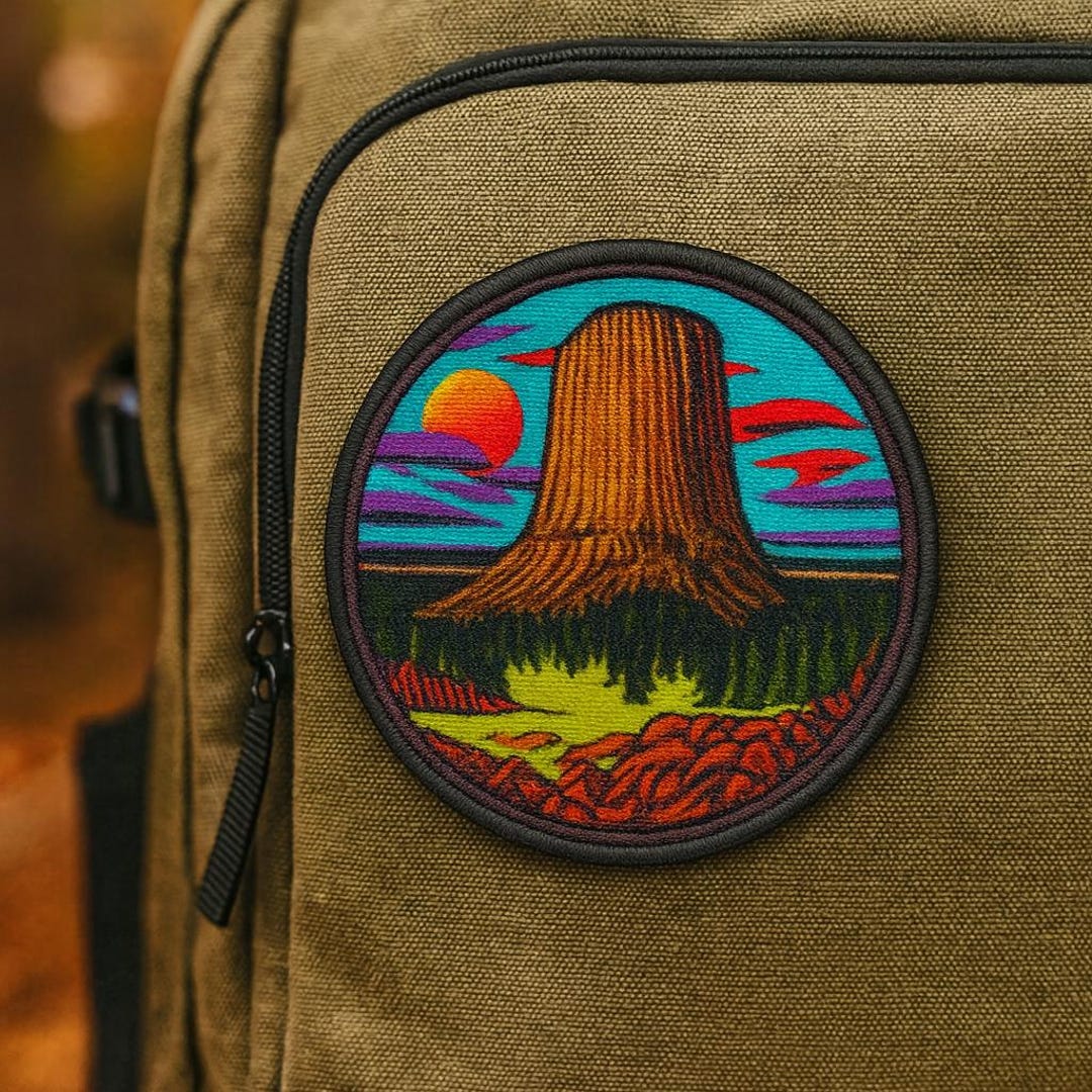 Devils Tower National Monument Patch/iron-on Patch/hiking Nature Badge ...