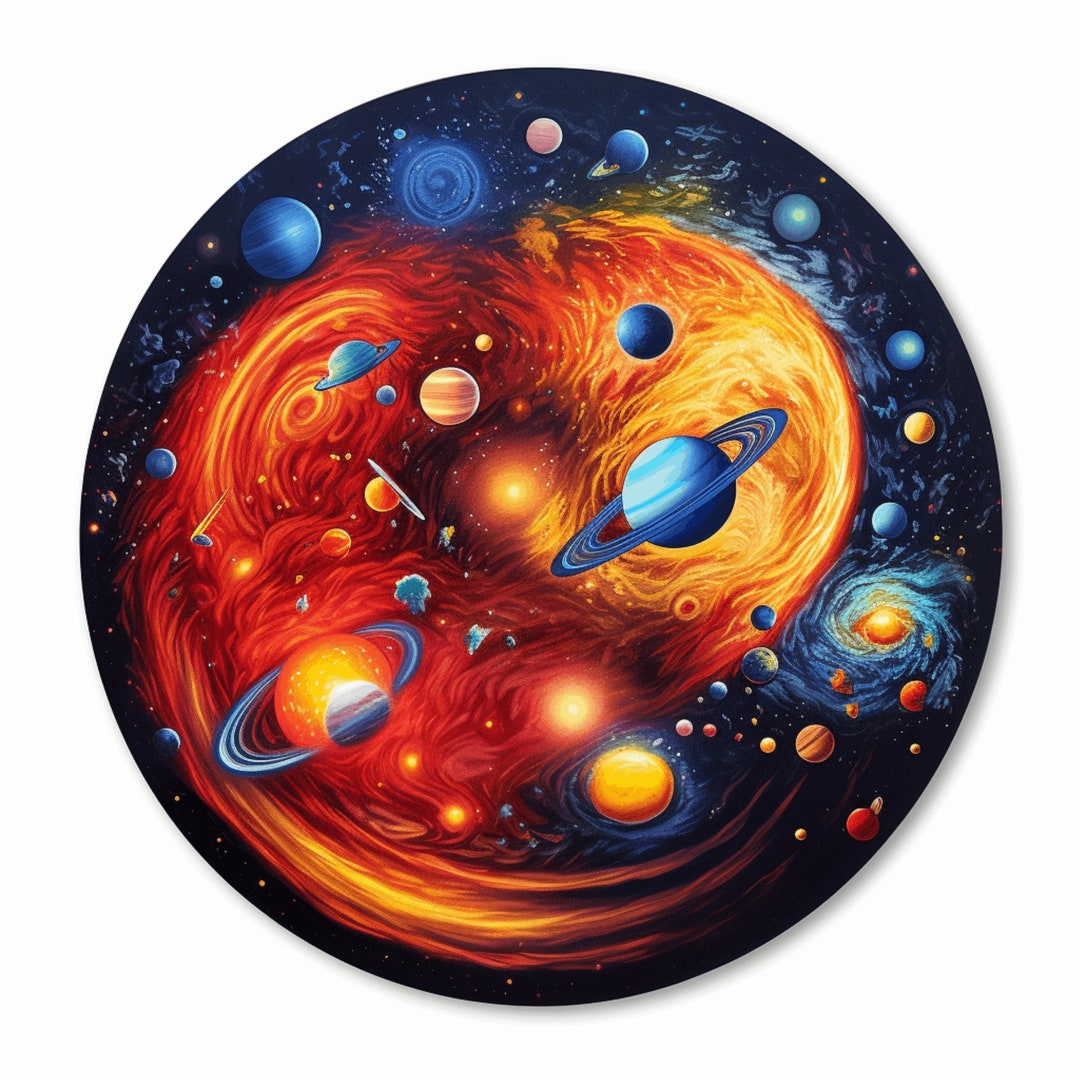 Solar System Sticker Vinyl Stickers Decals Space Sticker - Etsy
