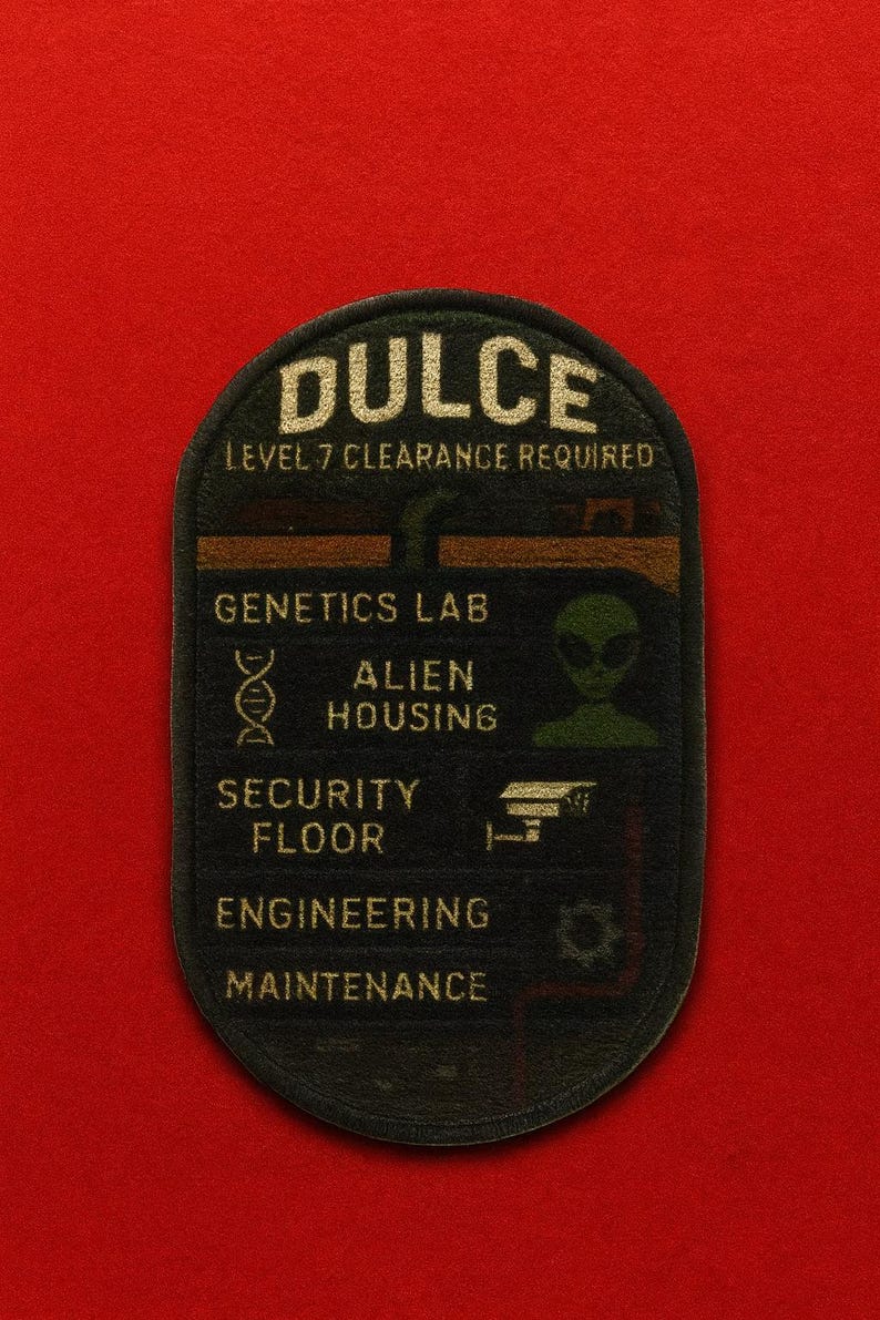 Dulce Base Deep Underground Patch/ufo Patch/iron-on Patch/paranormal ...