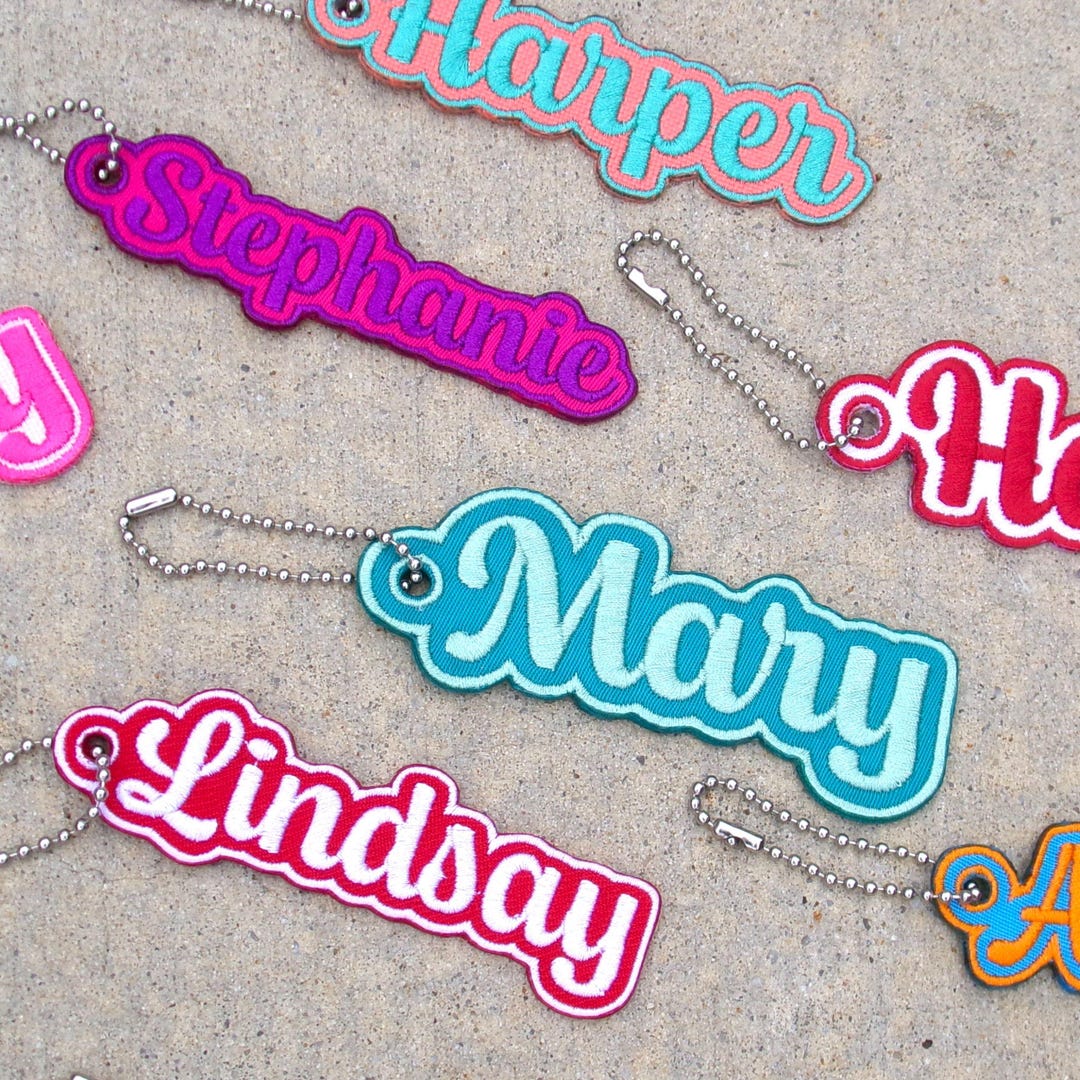 Backpack Name Tag | Backpack Name Keychain for Kids | Personalized Name ...
