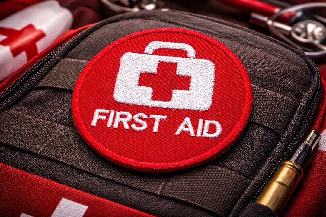 First Aid Symbol Patch/iron-on Patch/cpr, EMT, Medical Patches, Merit ...