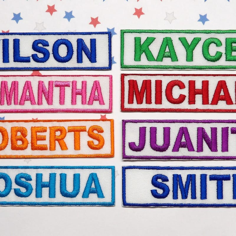 Custom Velcro Name Tag - Etsy