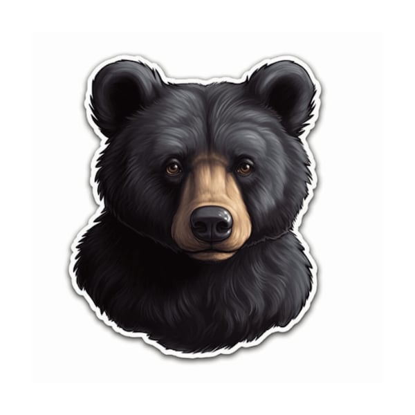 Black Bear Stickers - Etsy