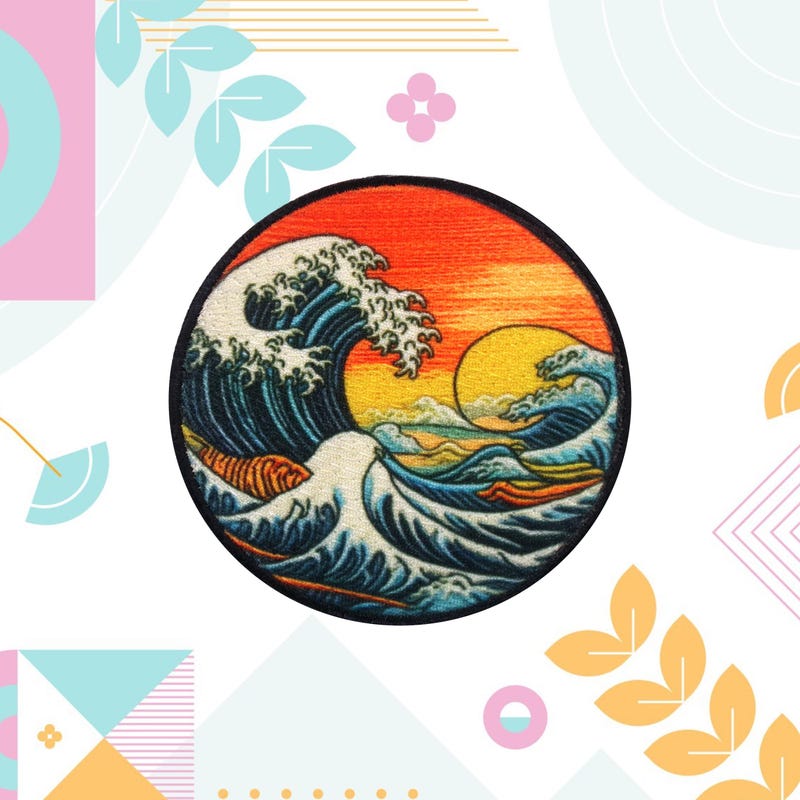 Wave Applique - Etsy