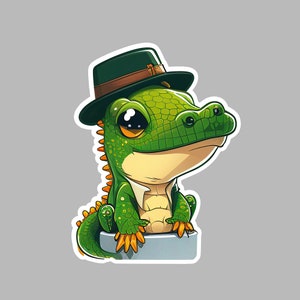Cute Baby Alligator Sticker - Car Truck Window Bumper Graphics ...