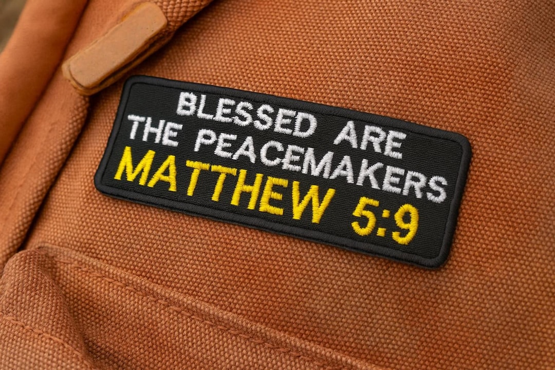 Bible Verse Patch/Matthew 5:9 Patch Blessed Are The Peacemakers ...