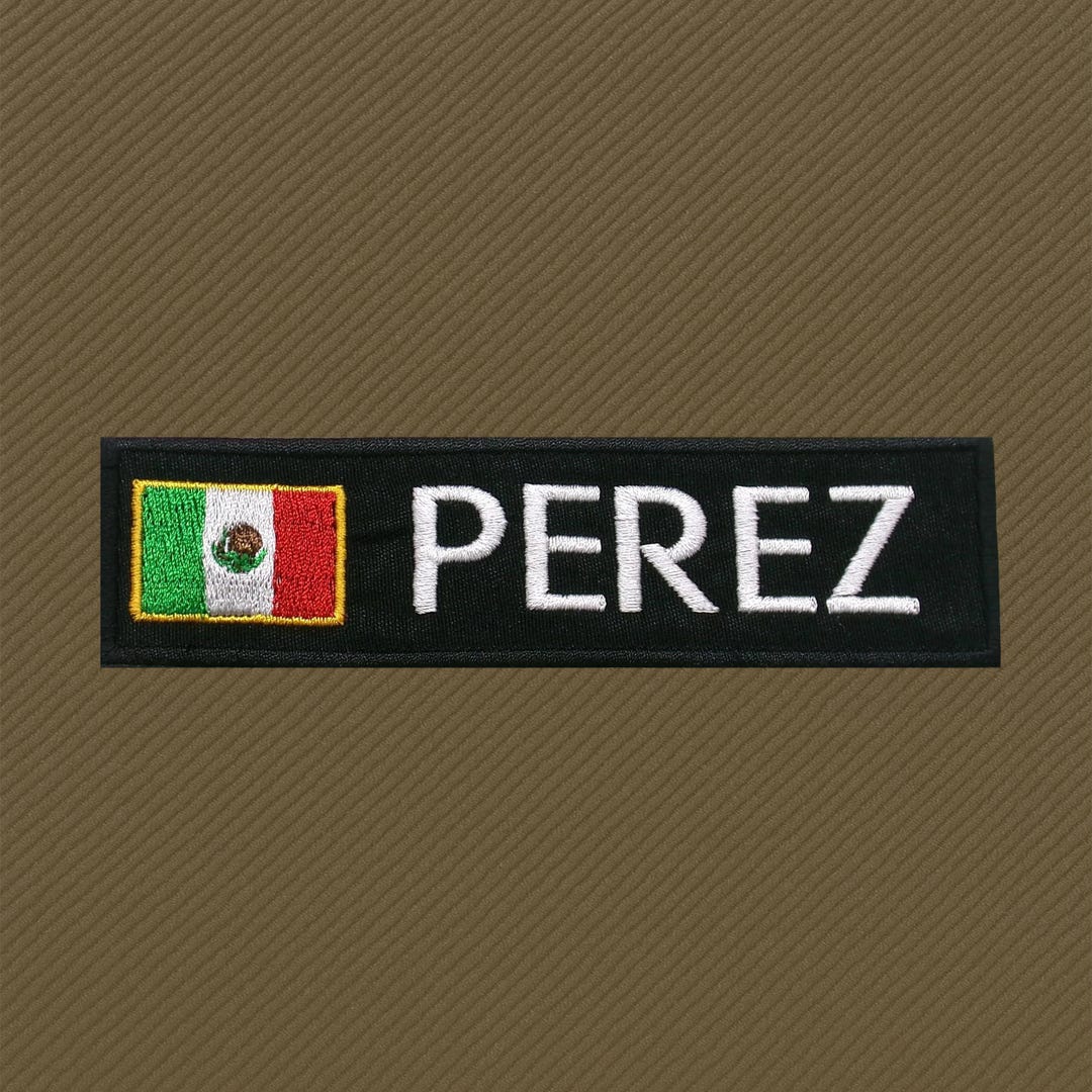 Embroidered Custom Name Patch/mexico Flag Patch/personalized Name Tag ...