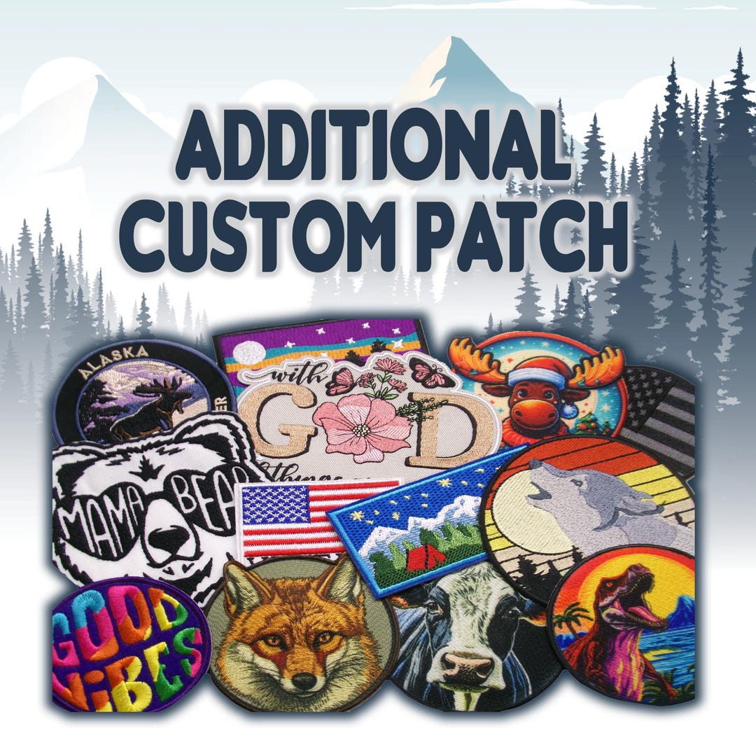 ADDITIONAL Add-on - CUSTOM Embroidered Patch - Personalized Patch Your ...
