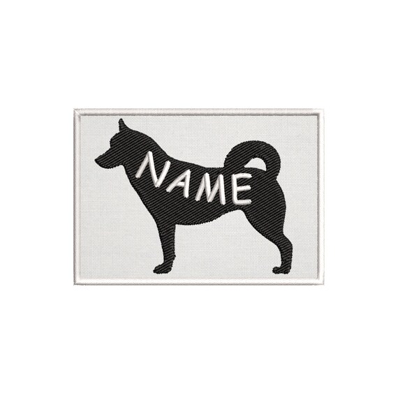 Custom Dog Breed Name Tag Embroidered Patch 4 W X | Etsy