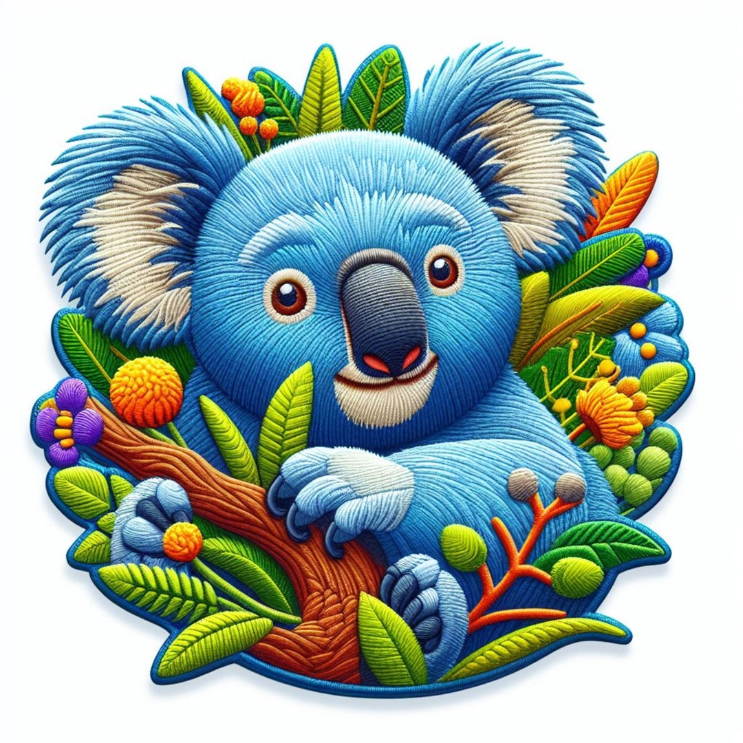 Koala Patch Iron-on/sew-on Applique for Backpack Clothing Vest Bag ...