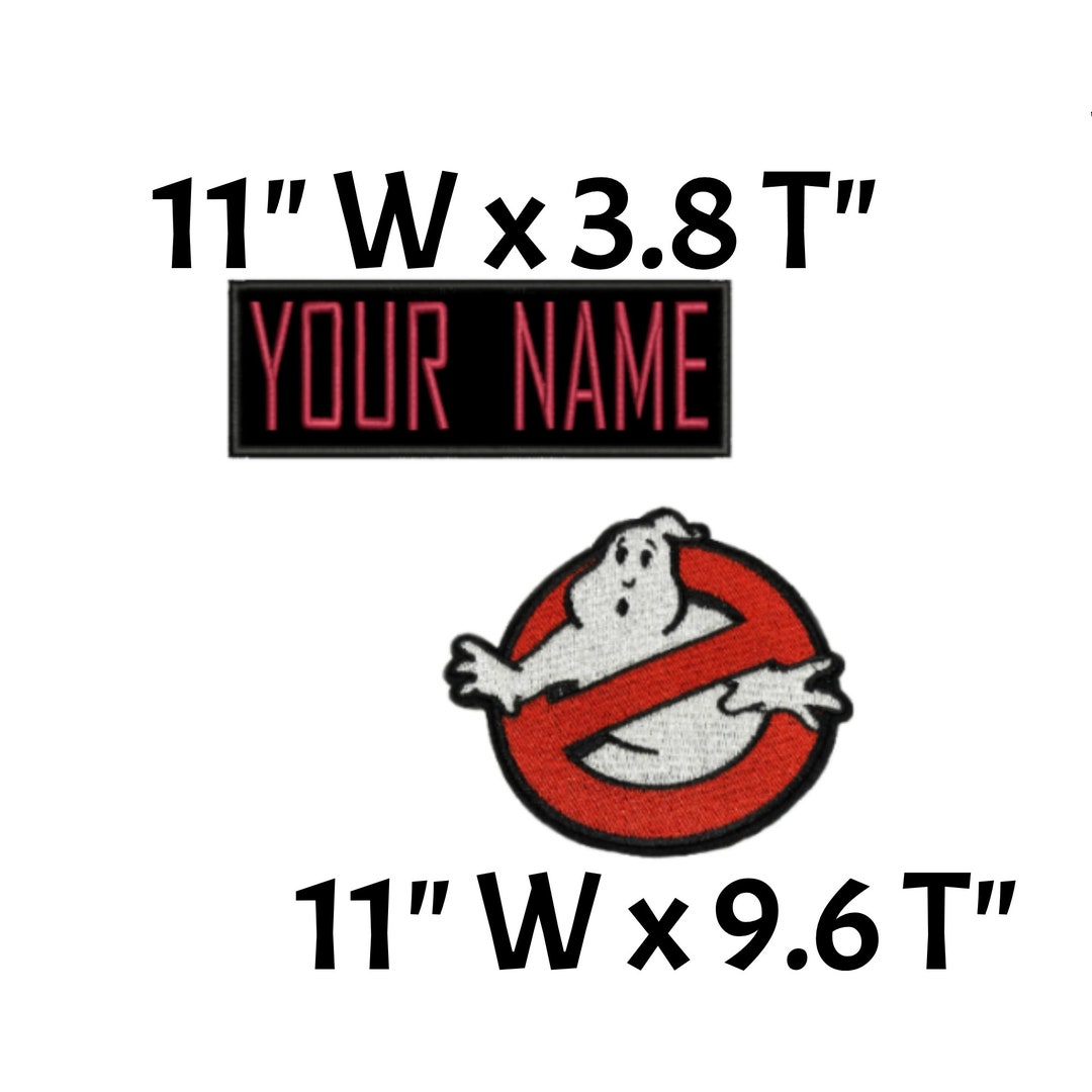 11 Wide Set of Custom Ghostbusters NAME Tag & No Ghost - Etsy