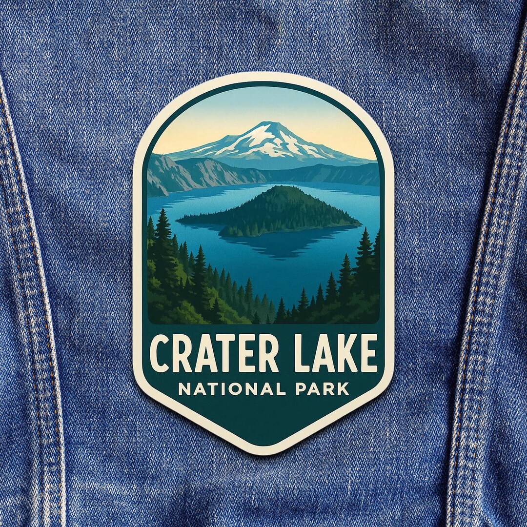 Crater Lake National Park - Waterproof Vinyl Sticker, UV Resistant ...