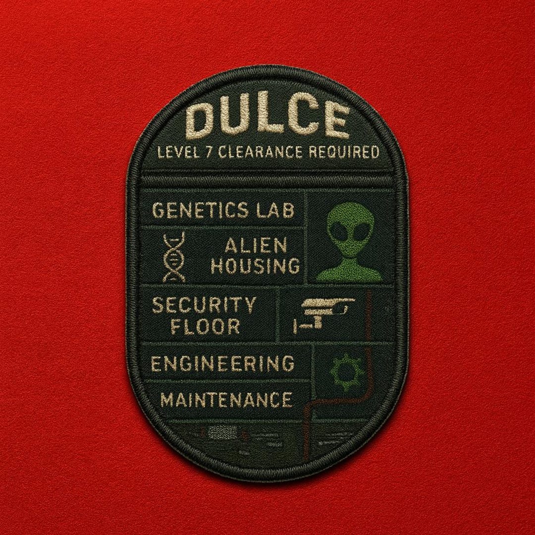 Dulce Base Deep Underground Patch/ufo Patch/iron-on Patch/paranormal ...
