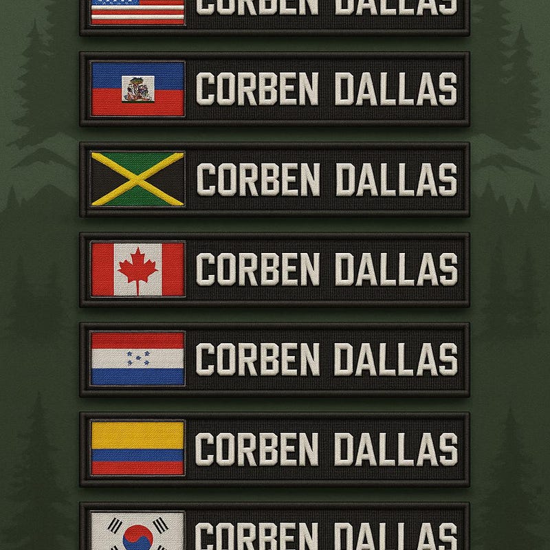 Black Flag Velcro Name - Etsy