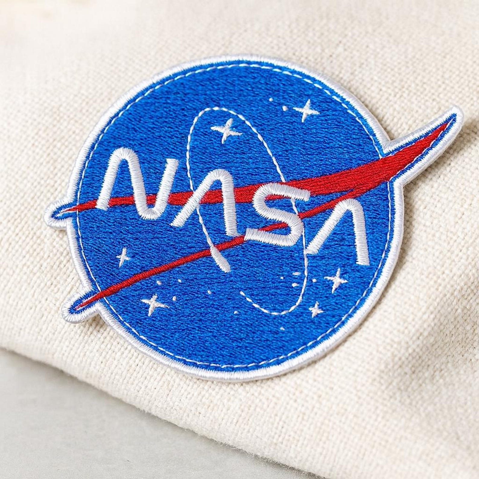 NASA Logo Patch Embroidered Iron-on Applique Space Patch for Jackets ...